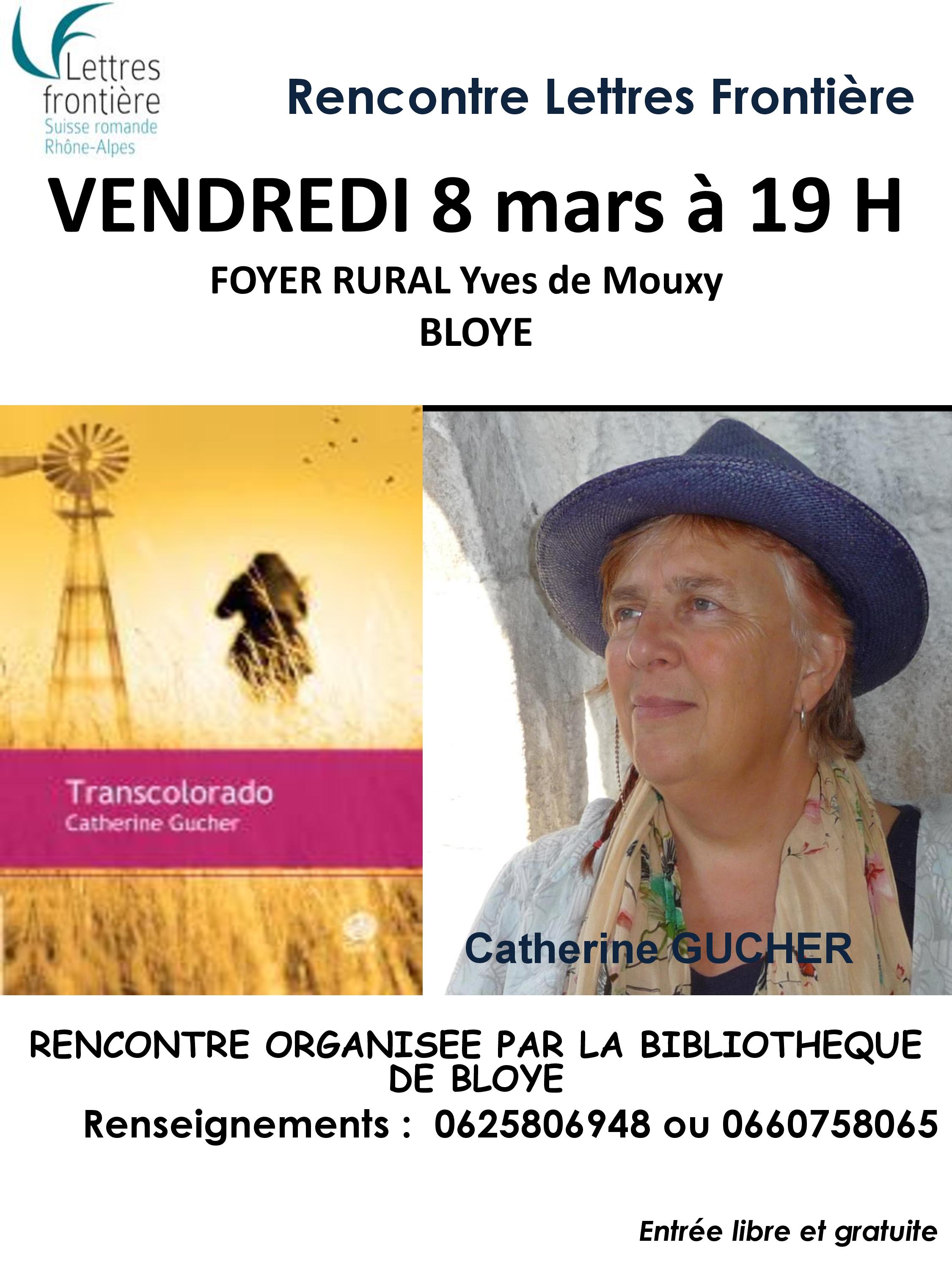 Retour sur le 8 mars 2019 : rencontre avec Catherine Gucher à Bloye ...